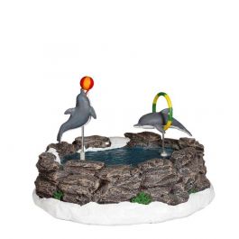 Jumping dolphins battery operated - l22xb20xh15cm - Luville